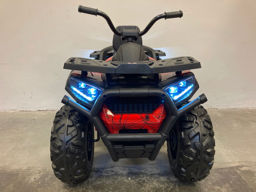 Elektrische Kinderquad Spider 12V Rood | Spider Print | Trapautodealer