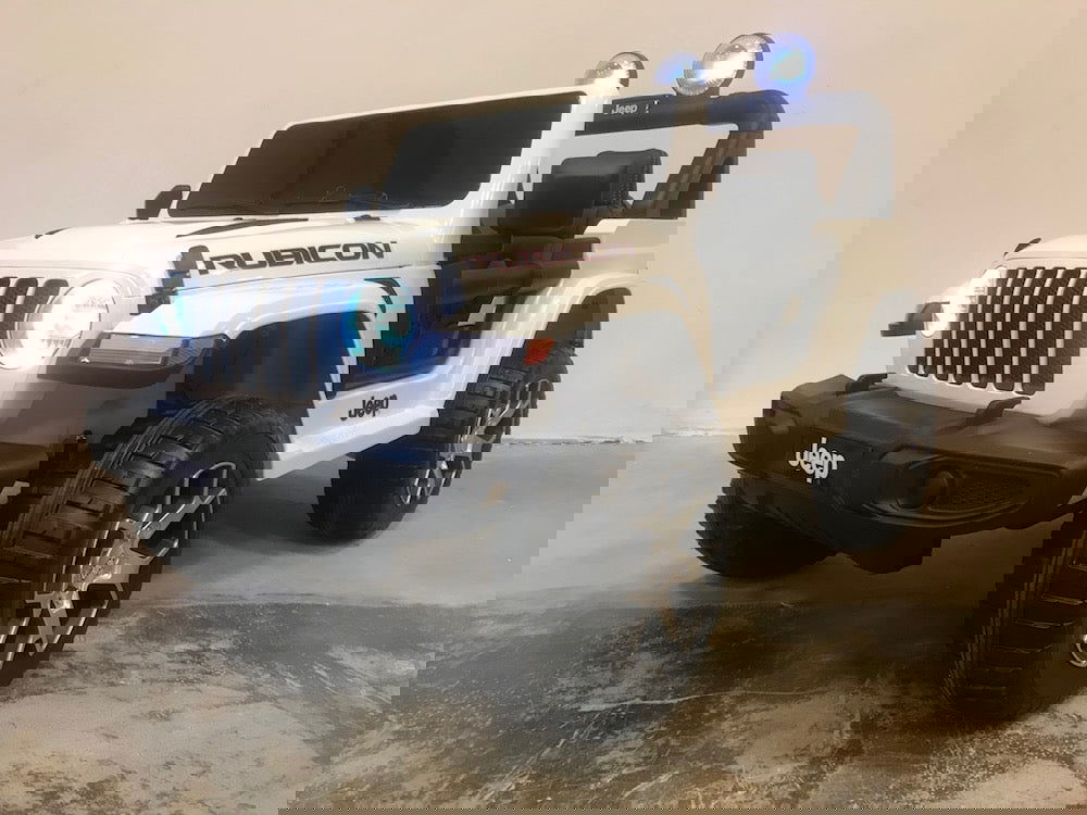 Jeep Wrangler Rubicon Accuauto 12V 4WD (wit) | Trapautodealer.nl